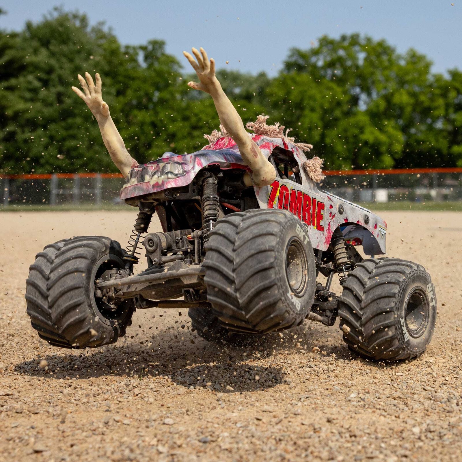 1/18 Mini LMT Zombie 2S 4X4 RTR Brushed Monster Truck (Battery & Charg ...
